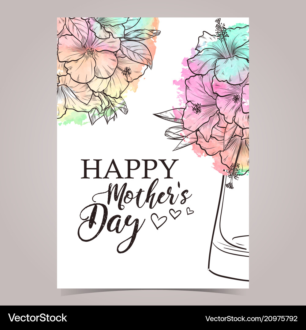 Greeting card design Royalty Free Vector Image
