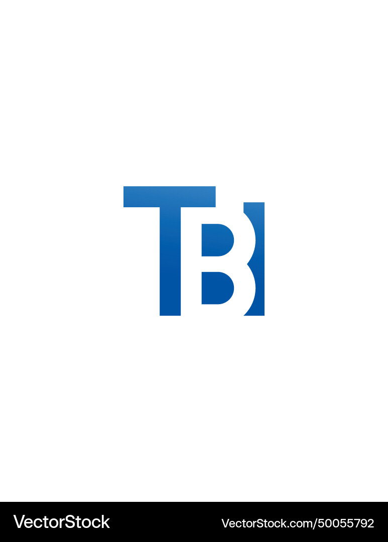 Initial tb logo image Royalty Free Vector Image