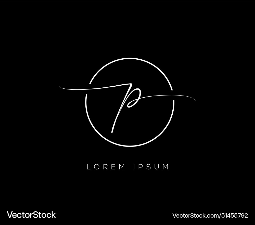 Modern p letter logo design Royalty Free Vector Image