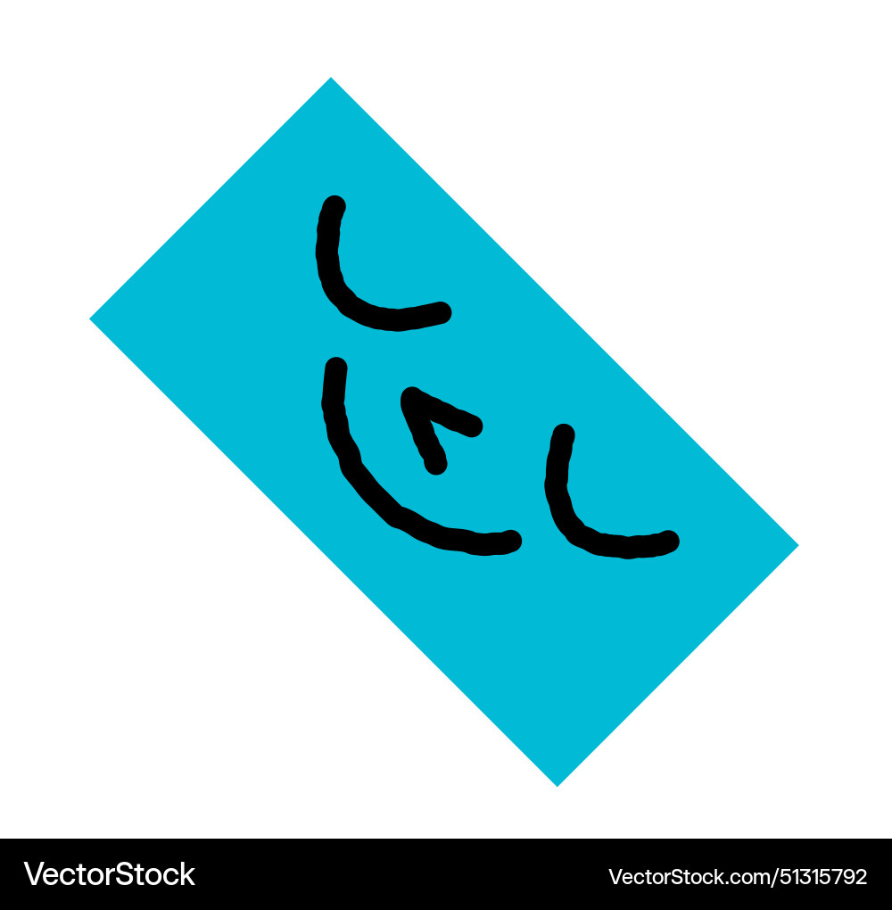 Rectangle geometric figure Royalty Free Vector Image