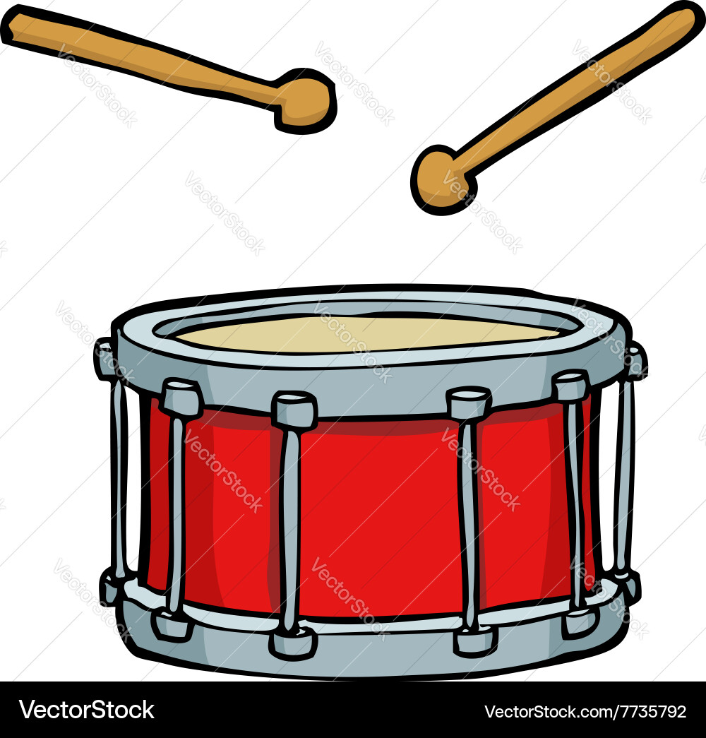 Red drum Royalty Free Vector Image - VectorStock