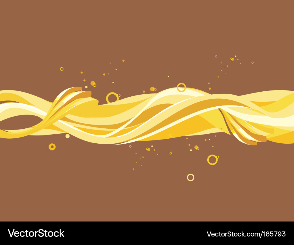 Golden wave Royalty Free Vector Image - VectorStock