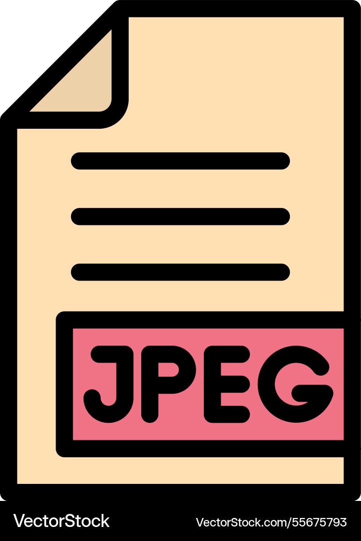 Jpeg icon design Royalty Free Vector Image - VectorStock