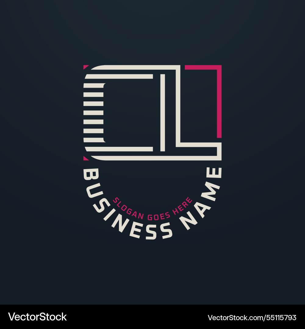 Letter cl premium logo design modern business Vector Image