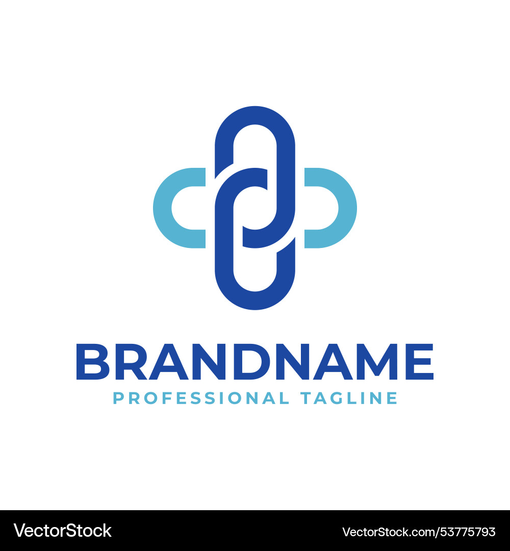 Medical cross chain logo suitable for any Vector Image
