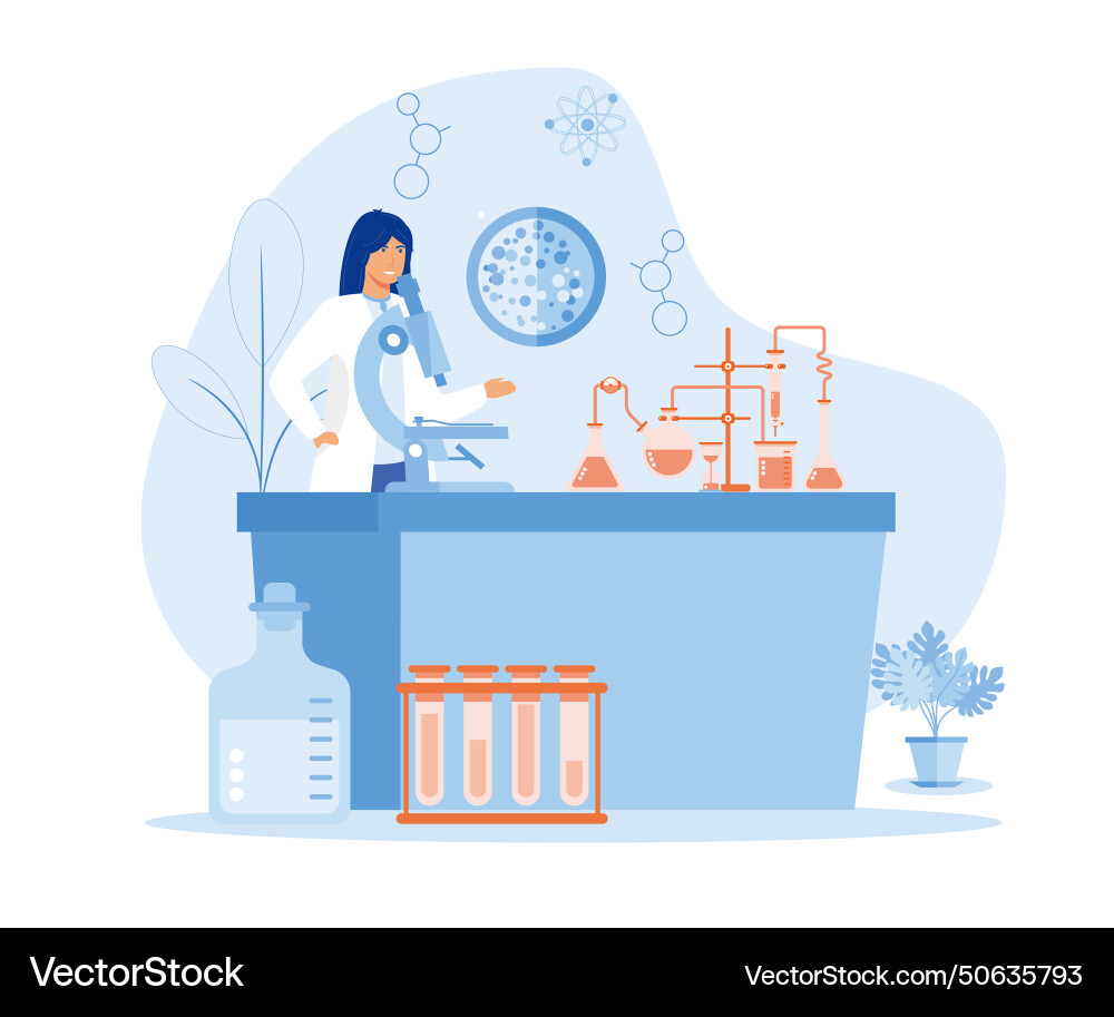 Medical tests chemical laboratory analysis Vector Image