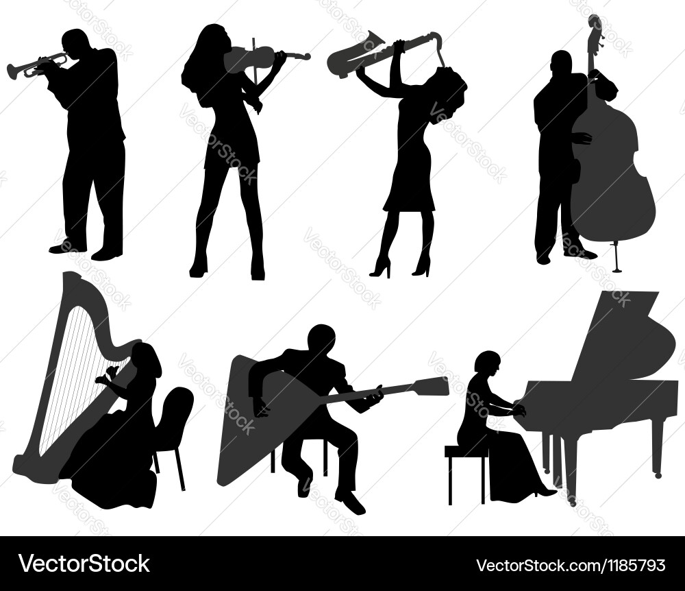 Musicians Royalty Free Vector Image - VectorStock