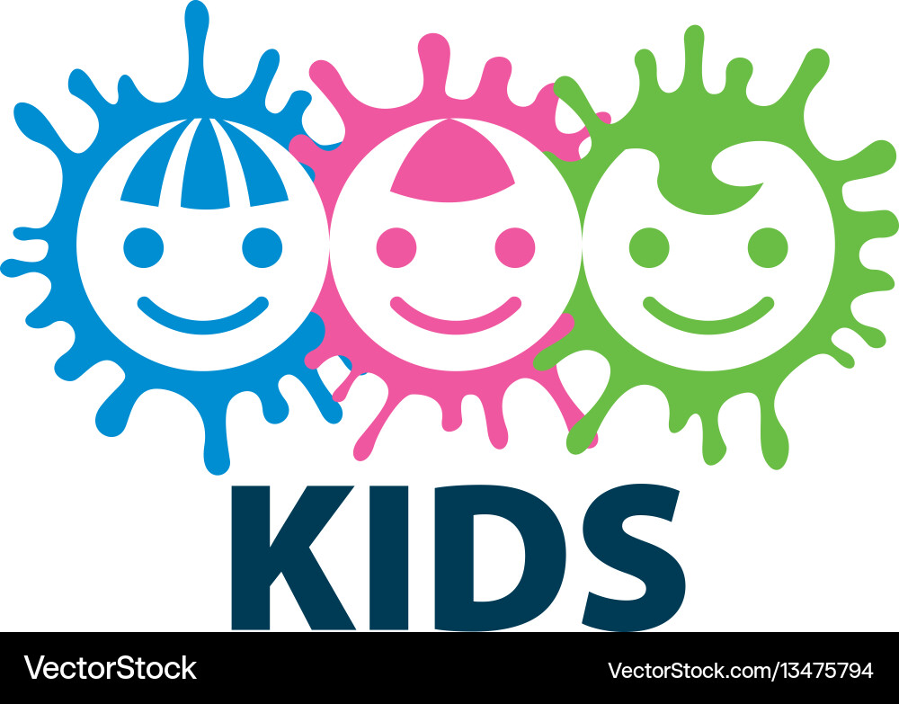 Logo kids Royalty Free Vector Image - VectorStock