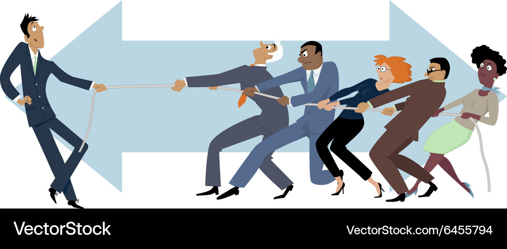 One vs many Royalty Free Vector Image - VectorStock