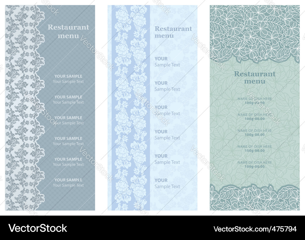 Restaurant menu Royalty Free Vector Image - VectorStock