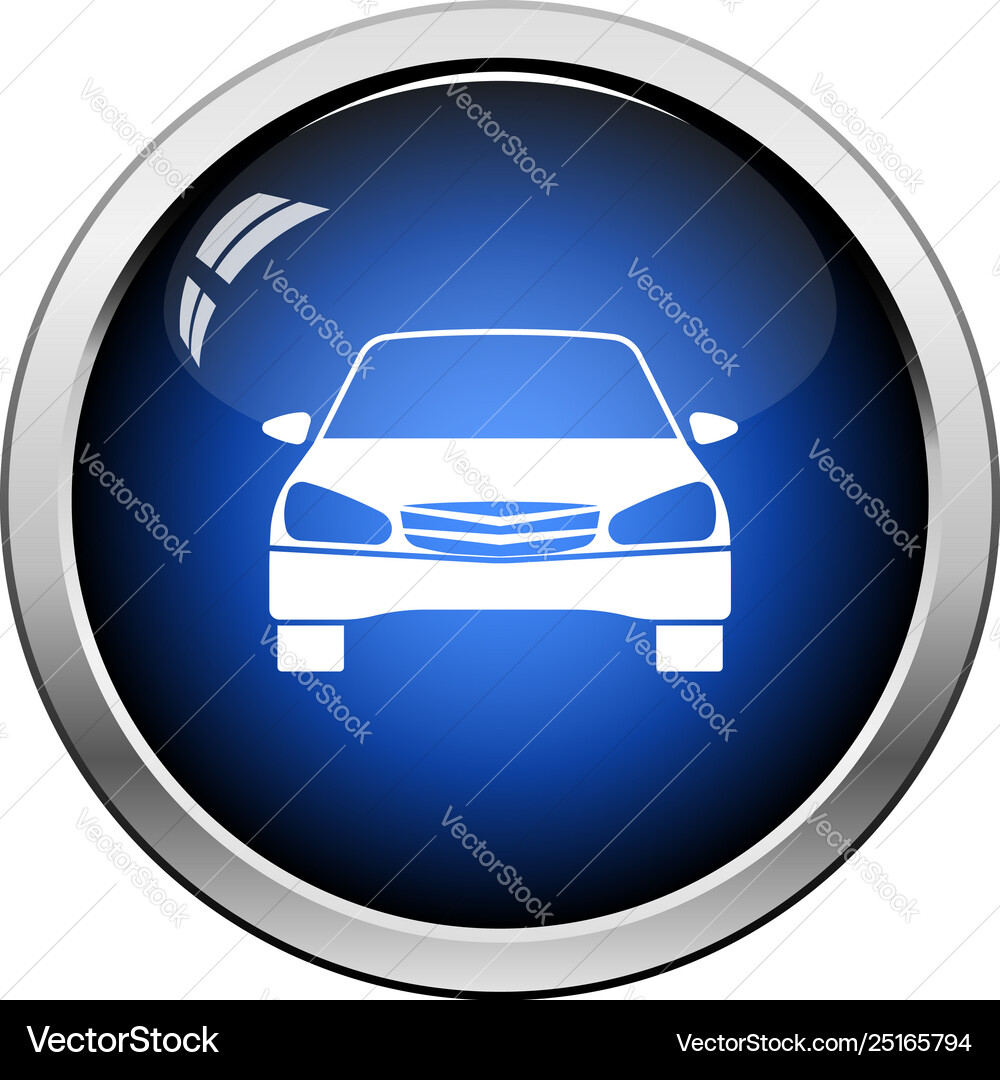 Sedan car icon front view Royalty Free Vector Image