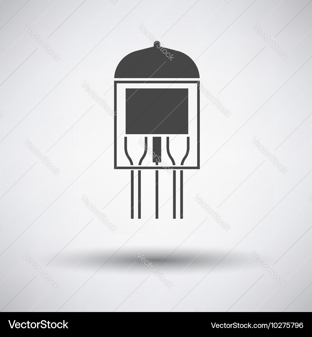 Electronic vacuum tube icon Royalty Free Vector Image