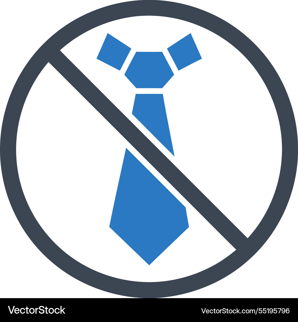 No tie icon Royalty Free Vector Image - VectorStock
