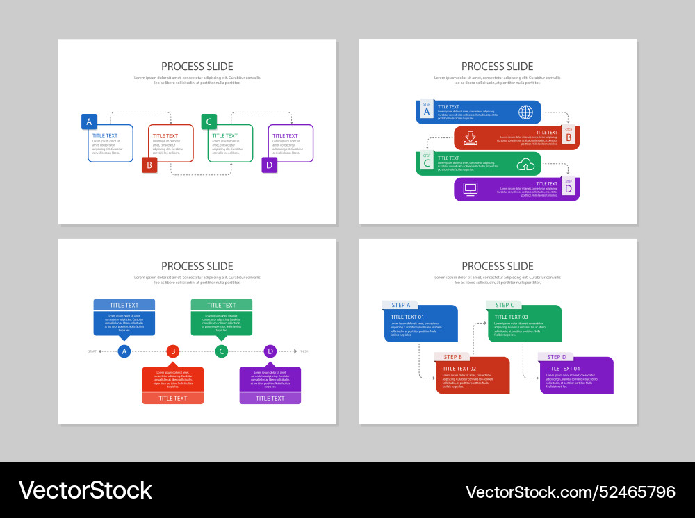 Process infographic Royalty Free Vector Image - VectorStock