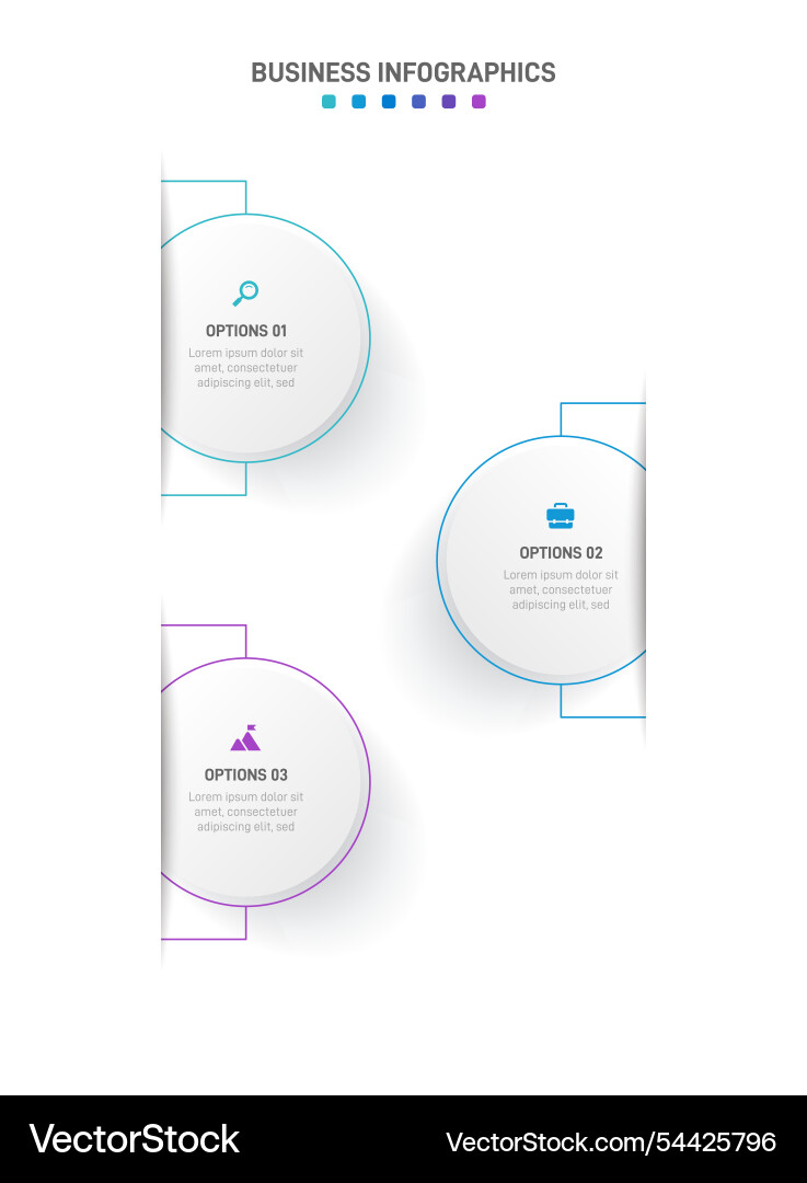 Vertical progress bar featuring 3 arrow-shaped Vector Image