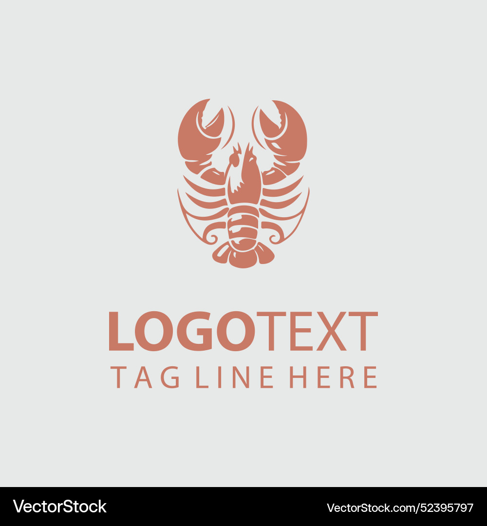 Lobster logo Royalty Free Vector Image - VectorStock