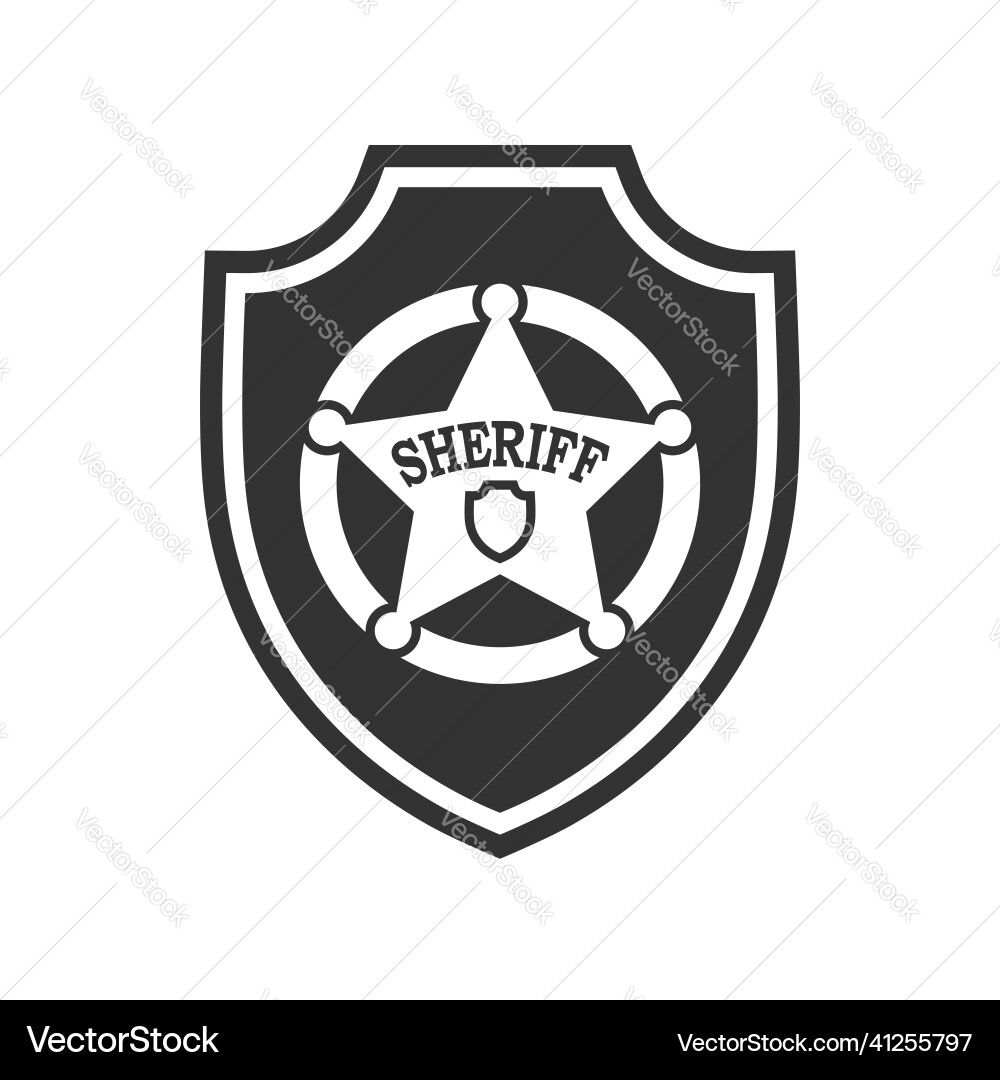 Sheriff emblem Royalty Free Vector Image - VectorStock