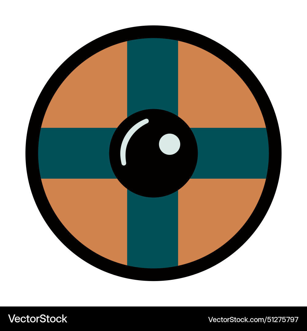 Viking shield Royalty Free Vector Image - VectorStock