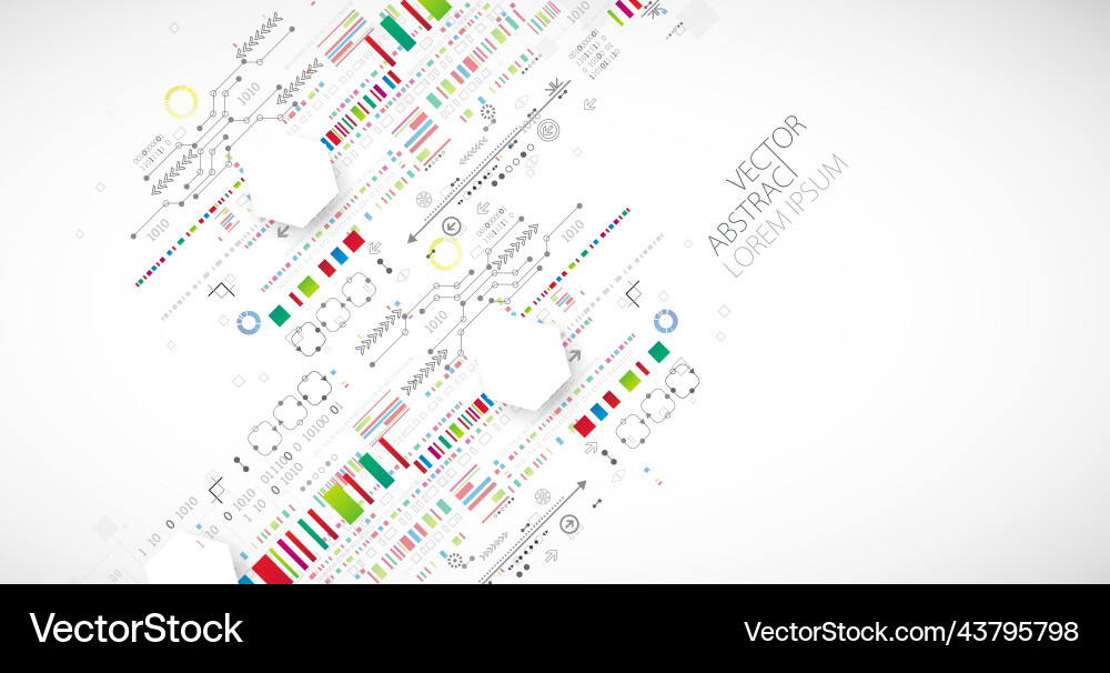 Abstract technology concept circuit board high Vector Image