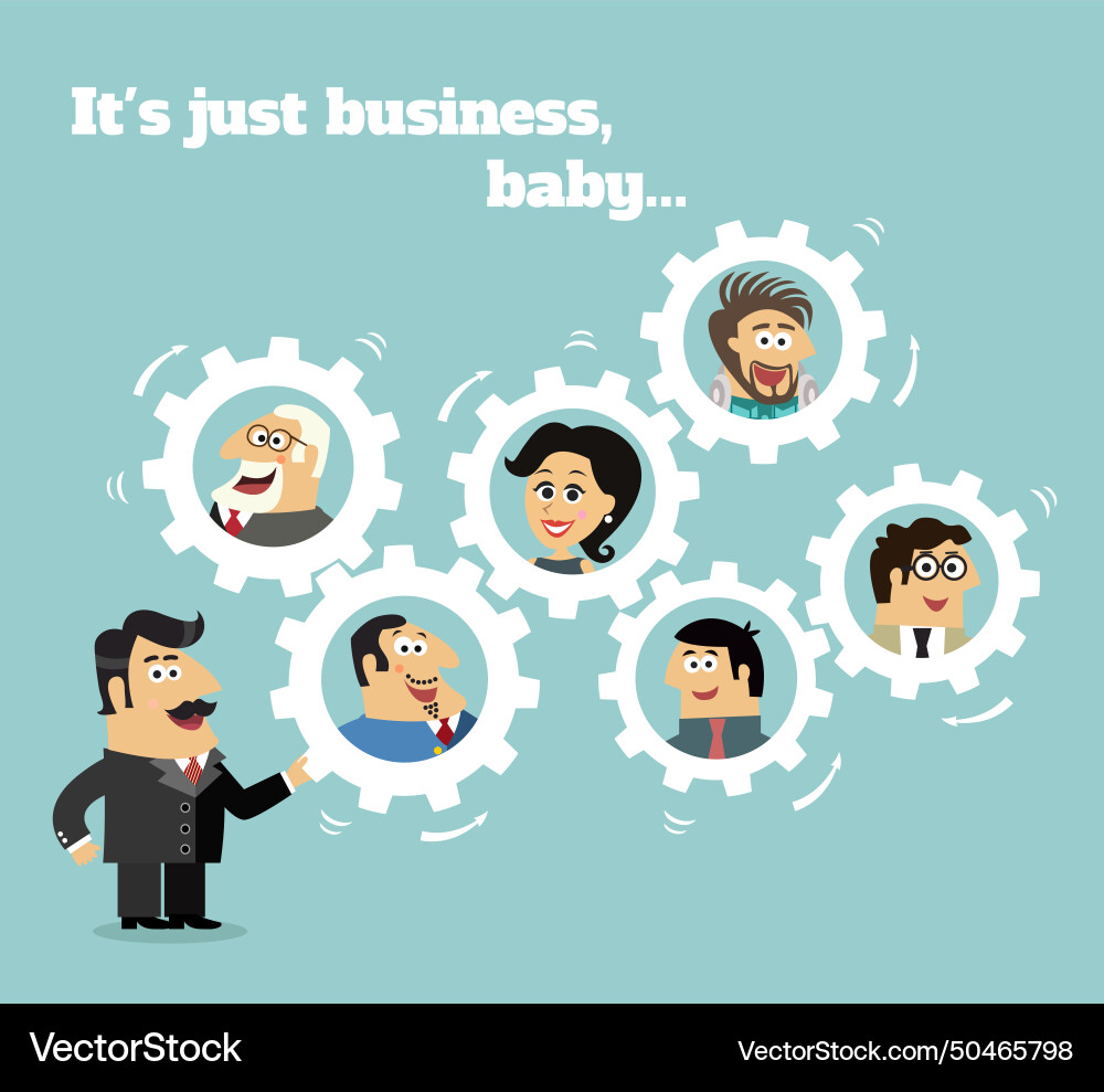 Business team concept Royalty Free Vector Image