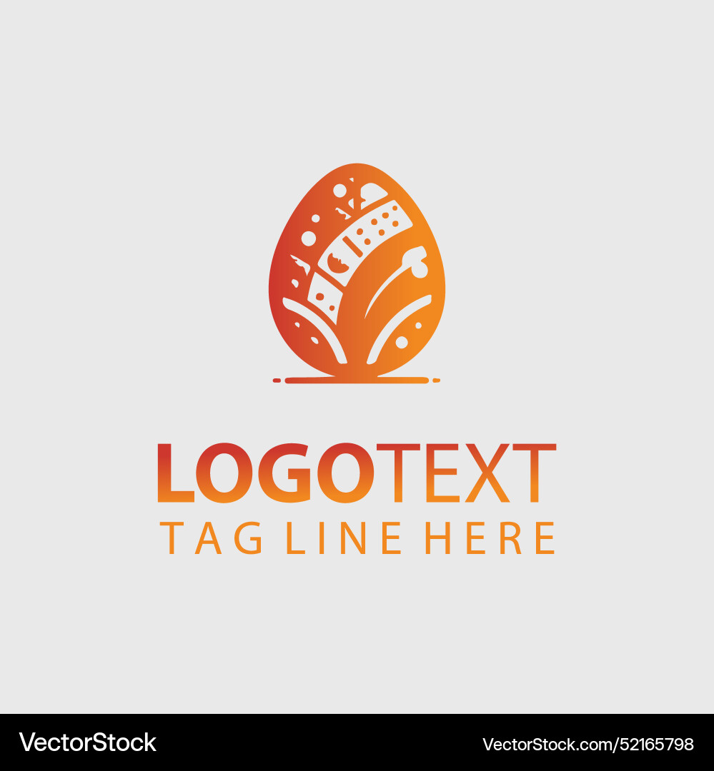 Easer egg logo Royalty Free Vector Image - VectorStock