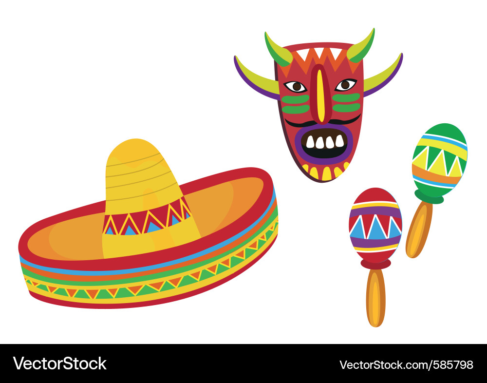 Mexican Fiesta Pattern Royalty Free Vector Image