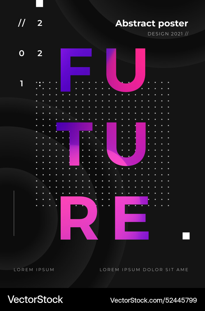 Gradient futuristic cover collection Royalty Free Vector