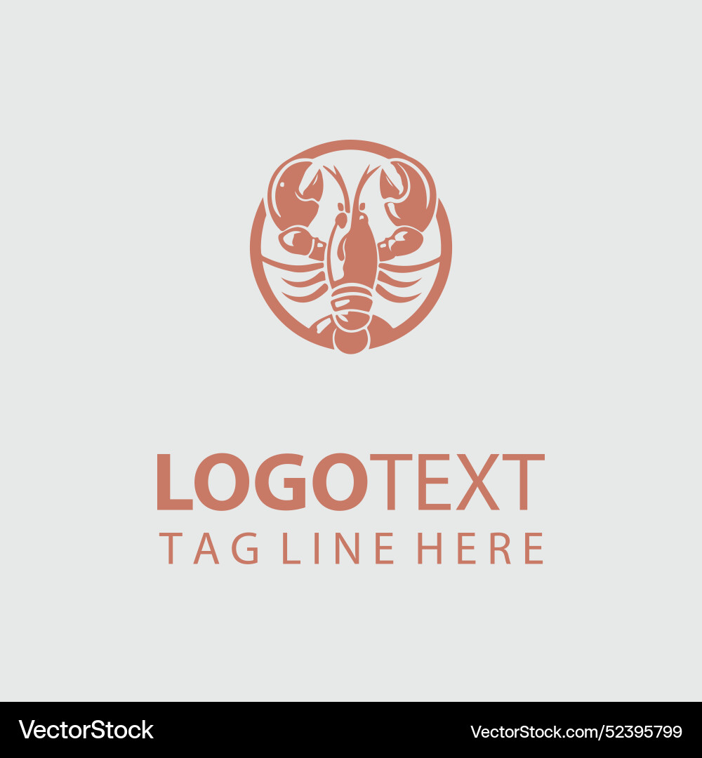 Lobster logo Royalty Free Vector Image - VectorStock