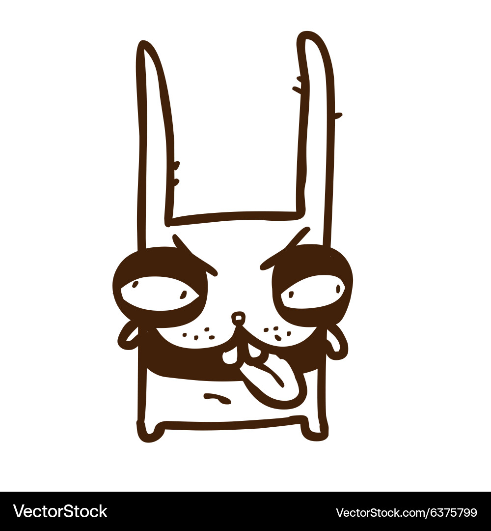 Sinister Rabbit Royalty Free Vector Image - VectorStock