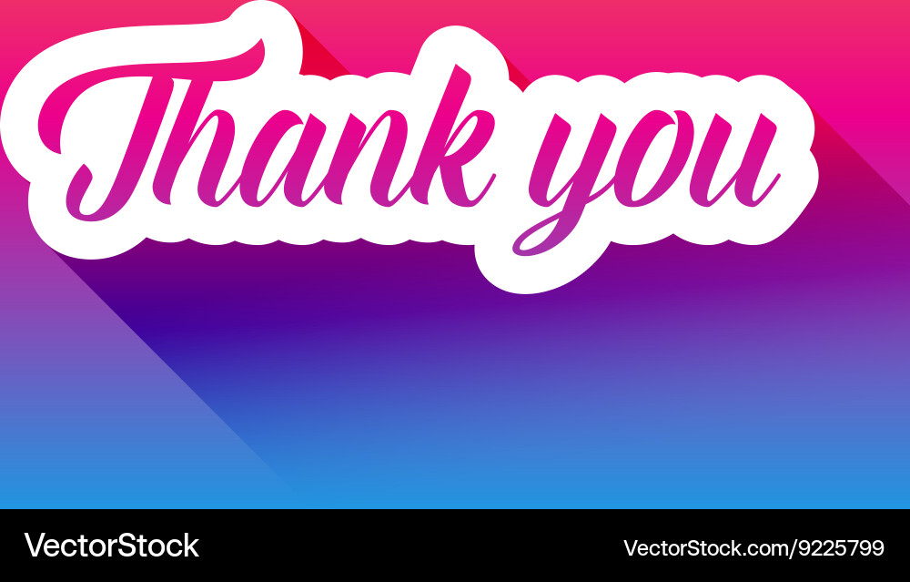 Thank you Royalty Free Vector Image - VectorStock