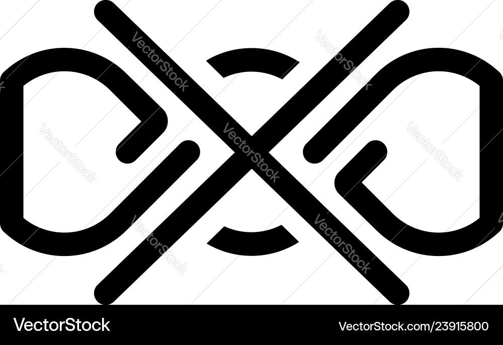Do not wring icon outline style Royalty Free Vector Image