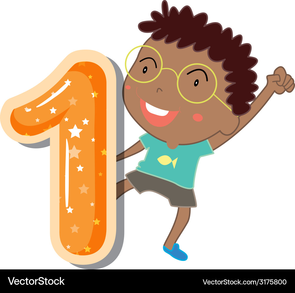 Number one Royalty Free Vector Image - VectorStock