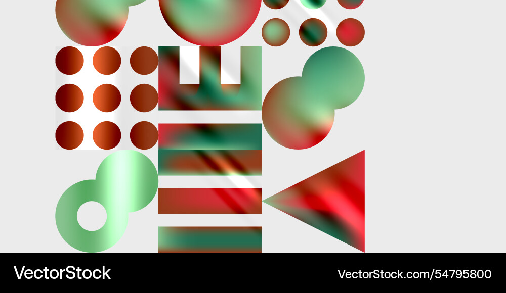 Simple shapes - circles triangles rectangles Vector Image