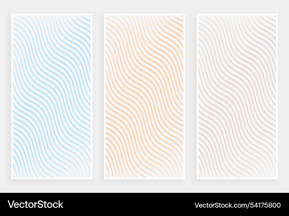 Subtile minimalistische curvy fließende Linien Muster