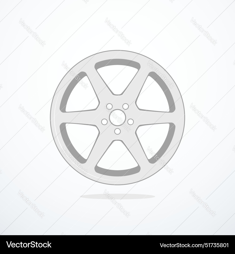 Car wheel icon Royalty Free Vector Image - VectorStock