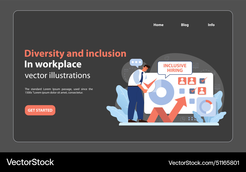 Modern hr approach flat Royalty Free Vector Image