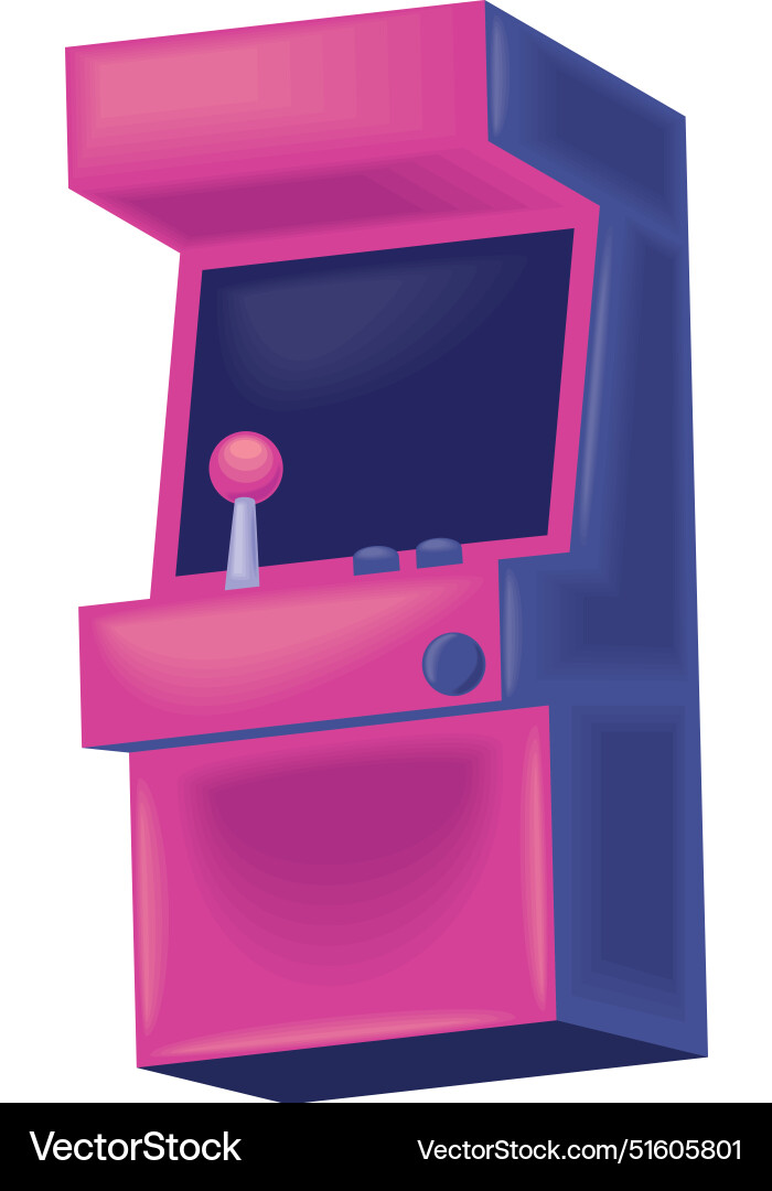 Video game arcade machine Royalty Free Vector Image