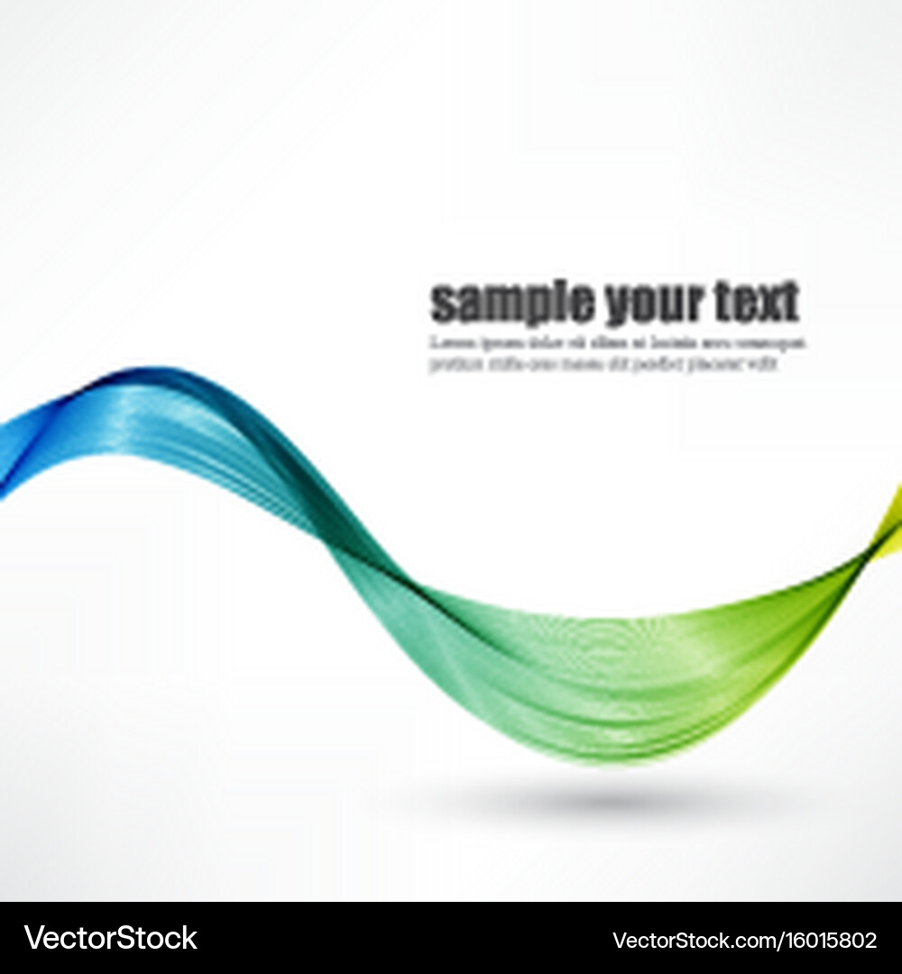 Abstract Blue and Green Wave Background Royalty Free Vector