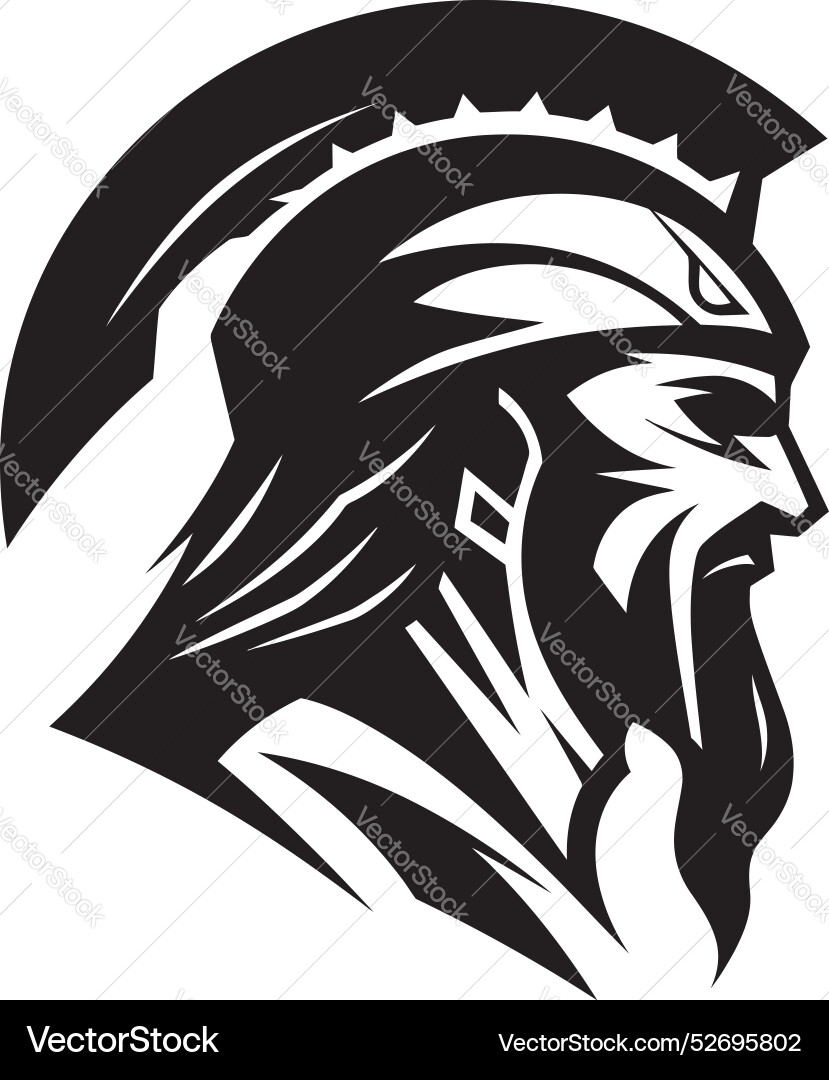 Battleborn brilliance warrior emblem symbol Vector Image