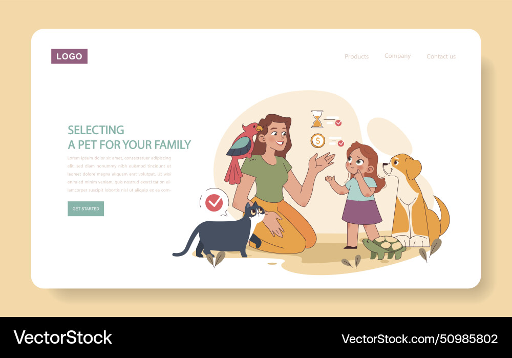 Family choices concept Royalty Free Vector Image