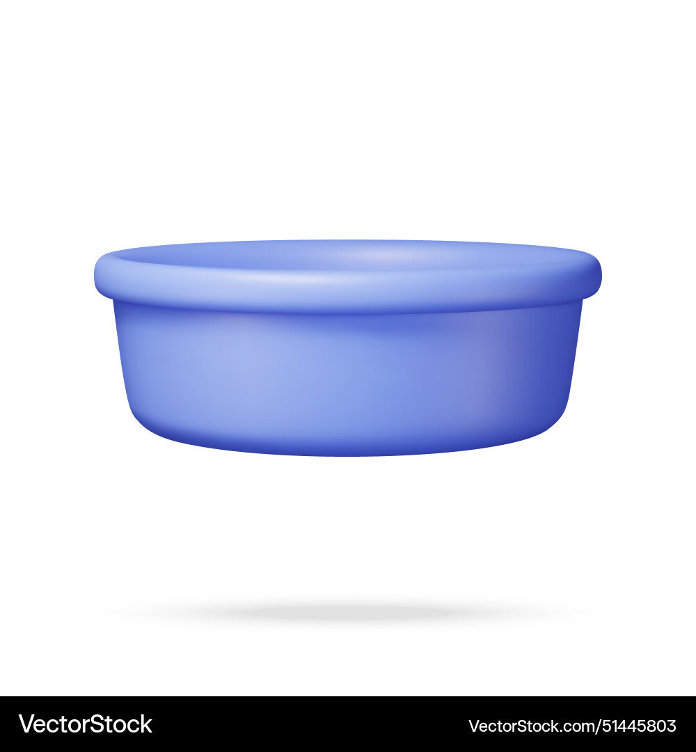 3d wash water basin isolated on white Royalty Free Vector