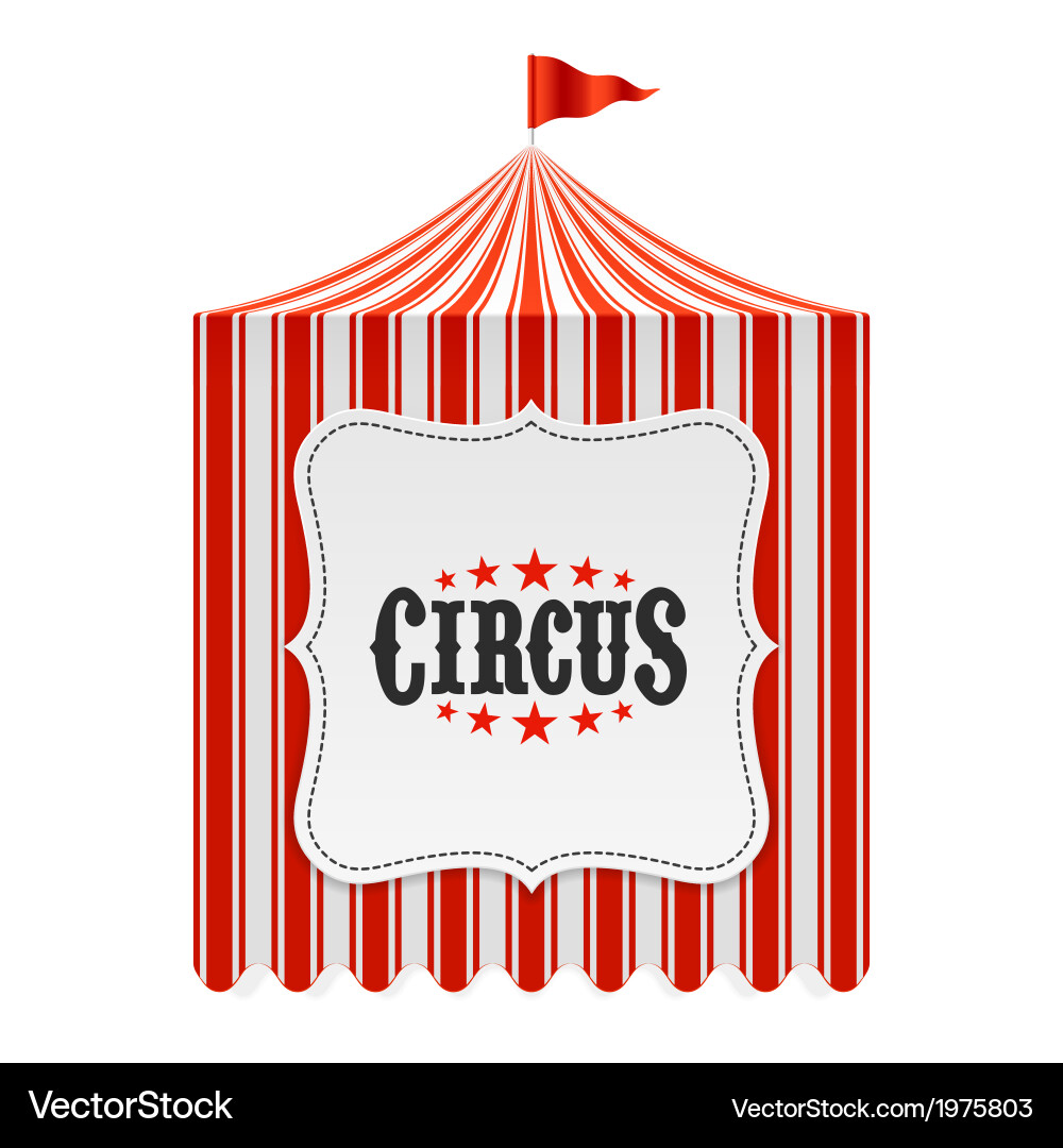 Colorful Circus Tent Royalty Free Vector Image