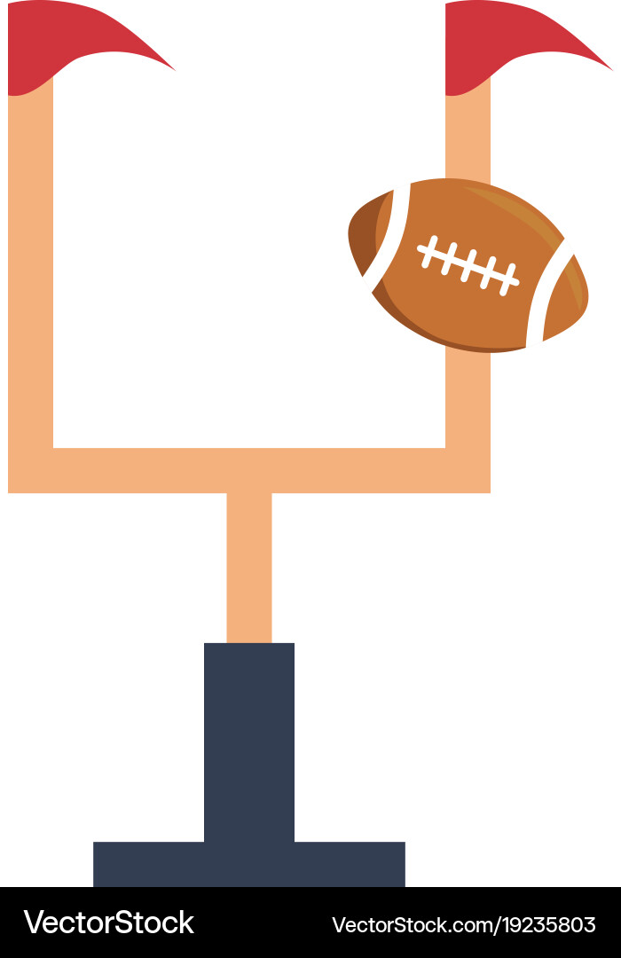 Football goal post Royalty Free Vector Image - VectorStock