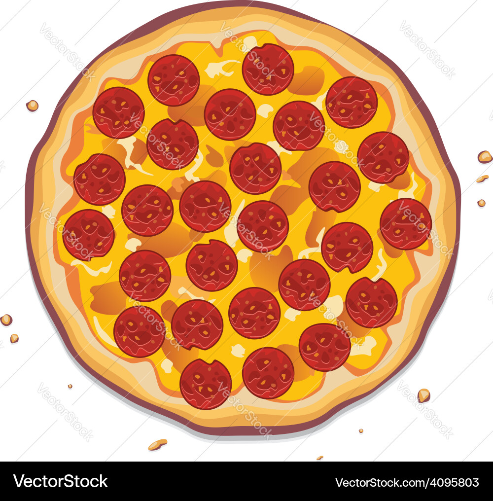 Italian pizza Royalty Free Vector Image - VectorStock