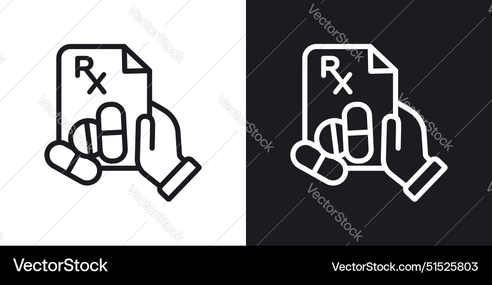 Rx icon Royalty Free Vector Image - VectorStock