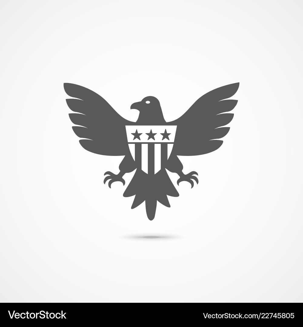 American eagle icon Royalty Free Vector Image - VectorStock