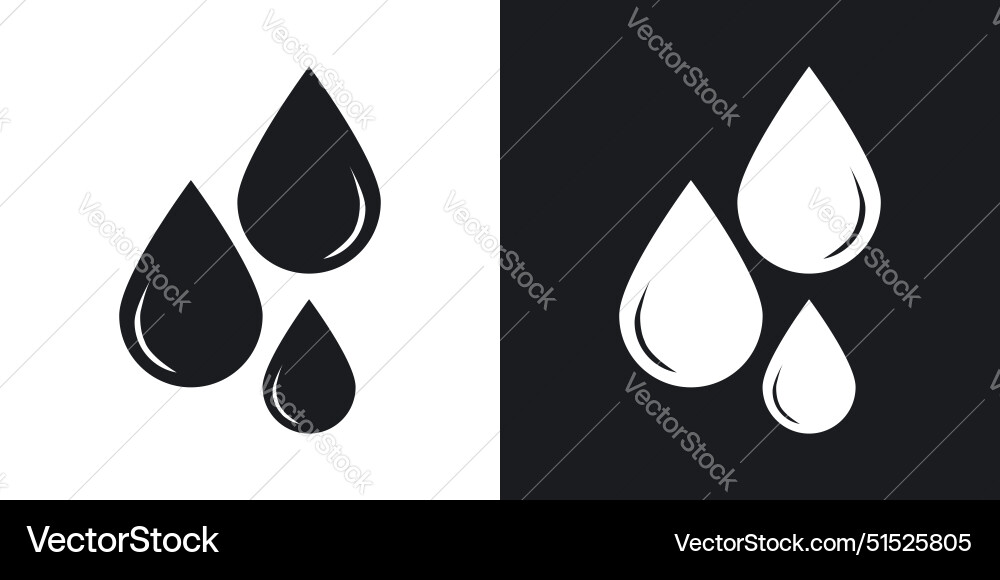 Raindrops icon Royalty Free Vector Image - VectorStock