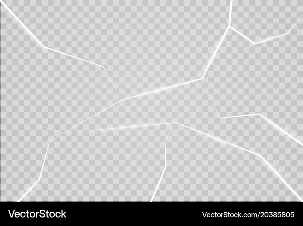 Surface texture is cracked on ice isolated Vector Image