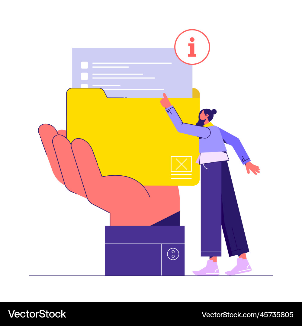 User guide - information- customer experience Vector Image