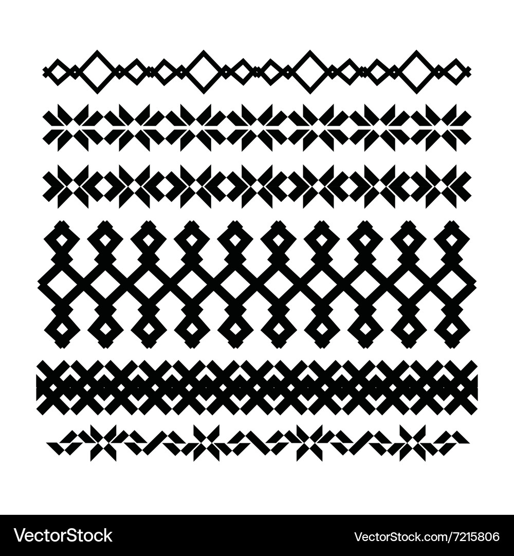 Borders and lines for design geometric elements Vector Image